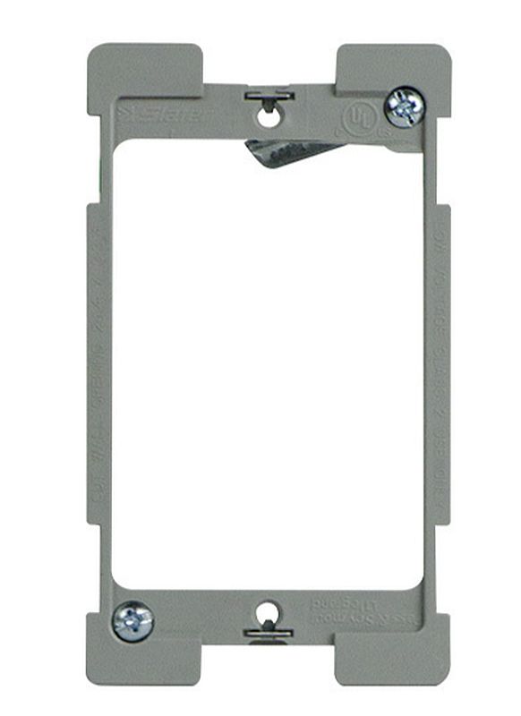 SLATER/POWER CONTROLS SLV1W 1-Gang Low Voltage Old Work Mounting ...