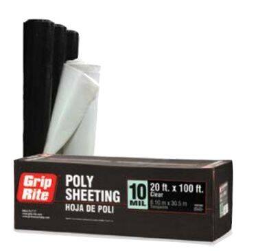 PRIMESOURCE REV1020100C Grip-Rite® 20-Foot X 100-Foot 10Mil Heavy-Duty ...