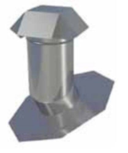 DOT METAL SUPPLY JACK8GZ 8-Inch Galvanized Adjustable Roof Jack at ...