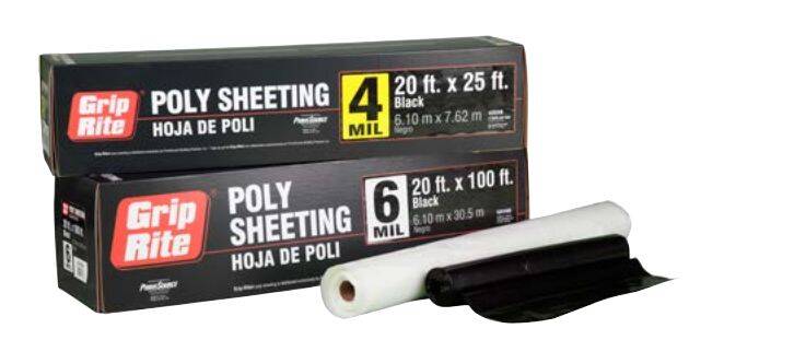 PRIMESOURCE REV620100B Grip-Rite® 20-Foot X 100-Foot 6Mil Medium-Duty ...
