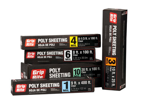 PRIMESOURCE REV1584200C Grip-Rite® 8-Foot 4-Inch X 200-Foot 1.5Mil ...