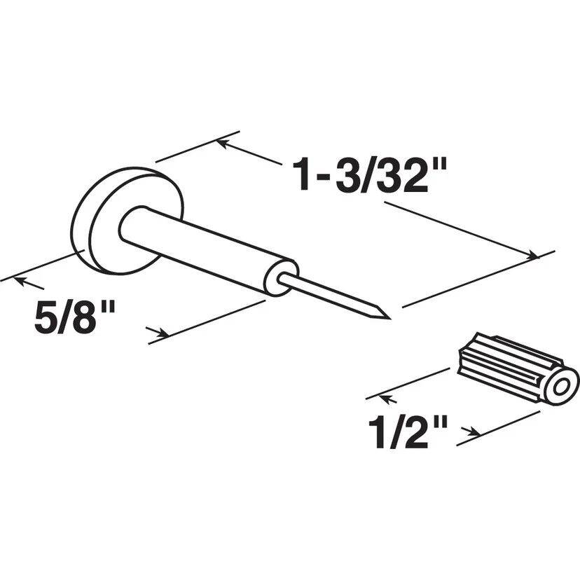 Prime-Line L 5775 1-1/8 in. Window Grid Retainer - For Mullion Grids, 1 ...