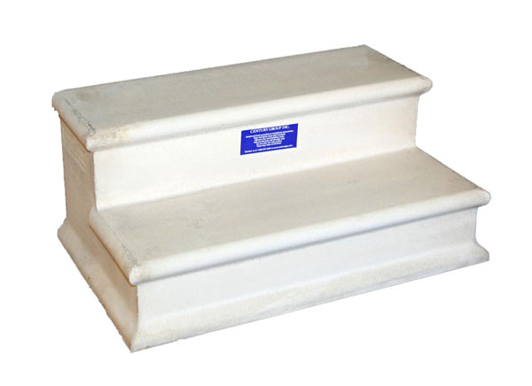 CENTURY GROUP 10028 36-inch 2-Tread Precast Concrete Steps, 36-Inch ...