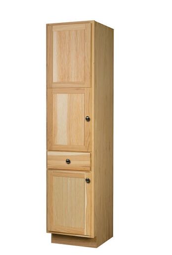 QUALITY ONE LC187821-H 18 x 78 x 21-Inch Unfinished Hickory 3-Door 1 ...