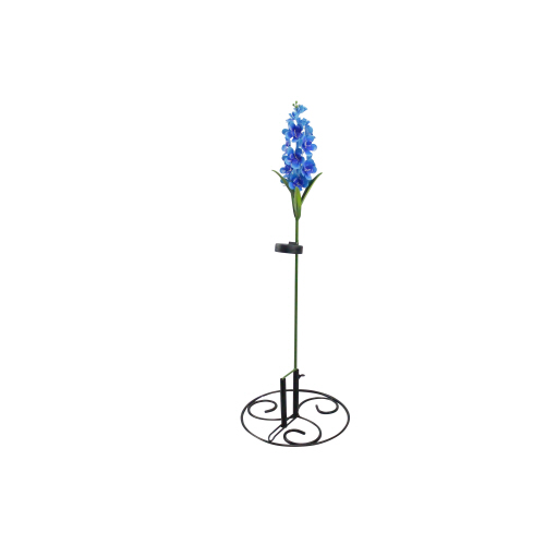 Red Carpet Studios 35451 Blue Gladiolus Flower Solar Garden Stake ...