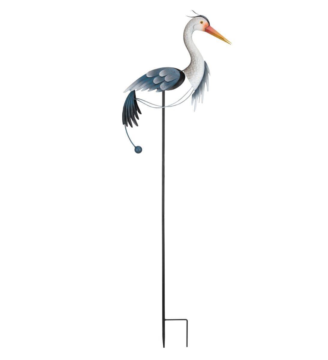 Regal Art & Gift 13437 Ball Rocker Stake Metallic Blue Heron at Sutherlands