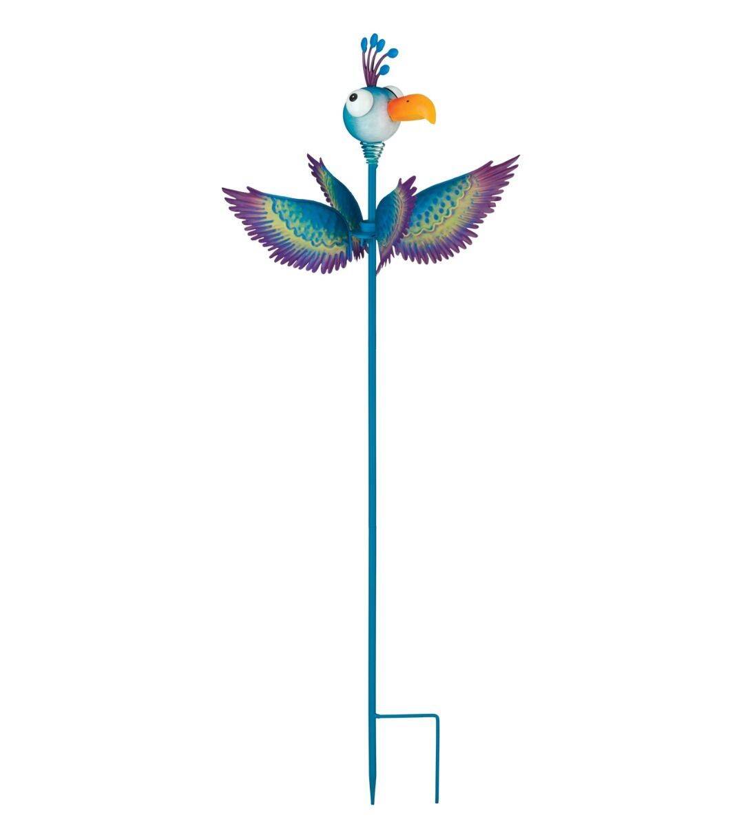 Regal Art & Gift 13506 Goofy Spinner Stake Peacock at Sutherlands