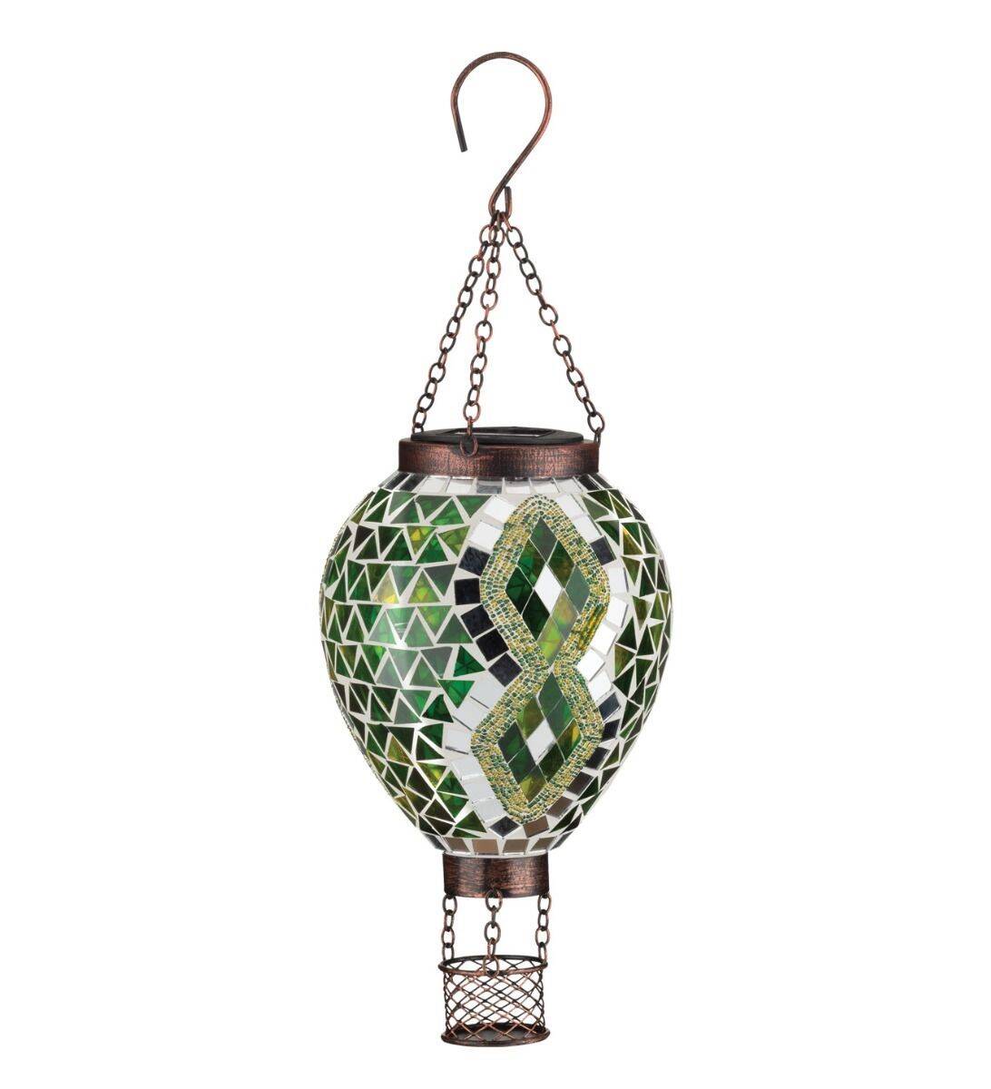 Regal Art & Gift 13520 Mosaic Hot Air Balloon Solar Lantern Green at ...