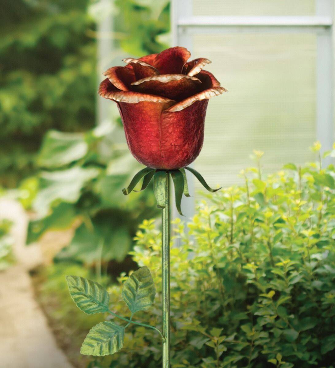 Regal Art & Gift 13626 3D Flower Stake Rose at Sutherlands