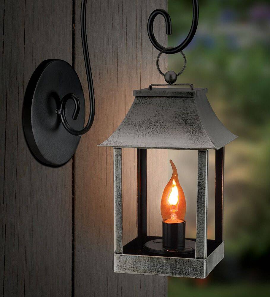 Regal Art & Gift 13050 Silver Solar Lantern at Sutherlands