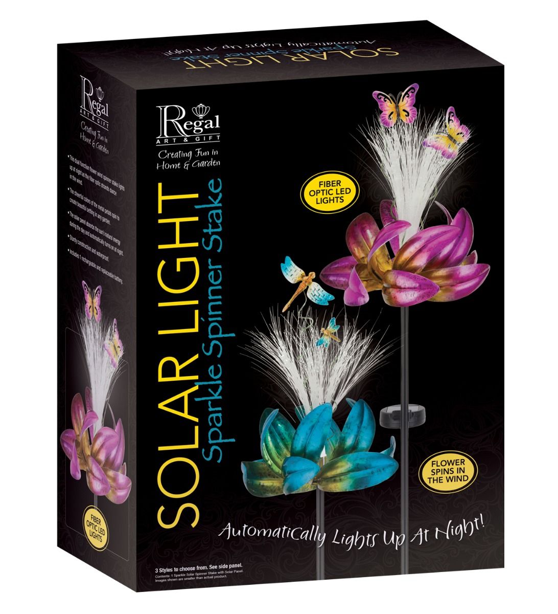Regal Art & Gift 13243 Dragonfly Sparkle Solar Spinner Stake at Sutherlands