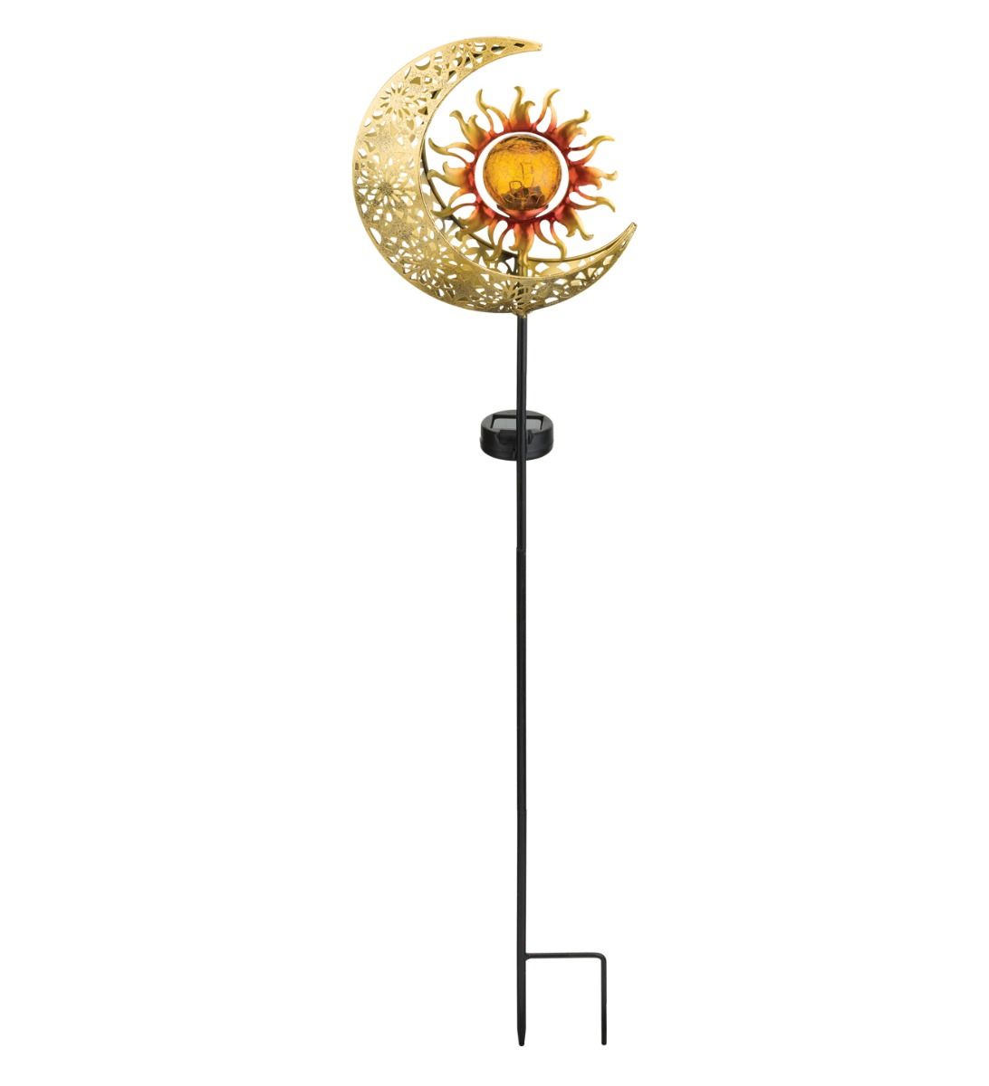 Regal Art & Gift 13351 Filigree Sun Moon Solar Stake at Sutherlands