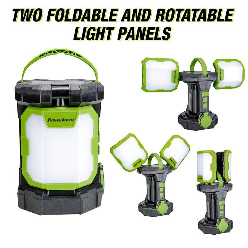 Powersmith PVLP50A-C 5000-Lumen Voyager Jobsite Lantern With 3-Way ...