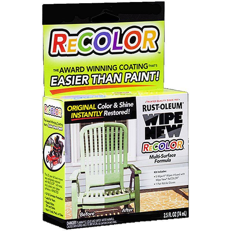 RUST-OLEUM® 362838 Wipe New Recolor Award Winning Coating Multi Surface ...