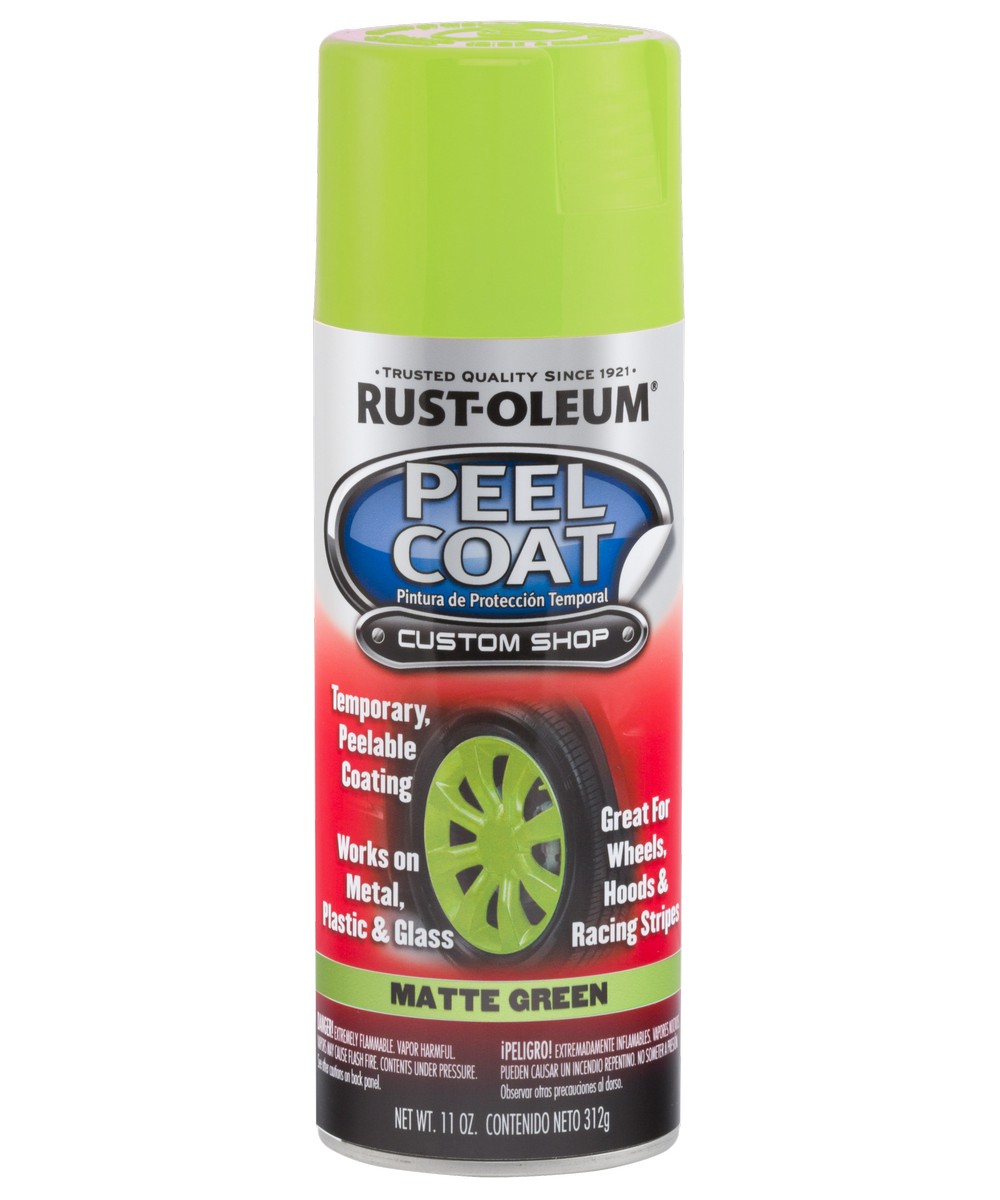 RUST-OLEUM® 284319 11-Ounce Matte Green Peel Coat Spray Paint at ...