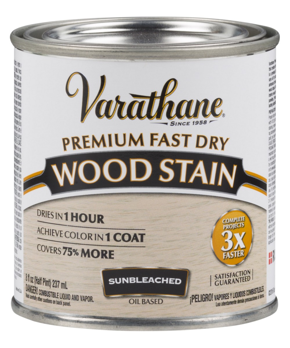 VARATHANE 262030 1/2-Pint Sunbleached Fast Dry Premium Wood Stain at ...