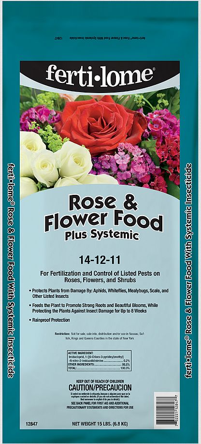 ferti-lome FE12847 15-Pound Rose And Flower Food With Systemic ...