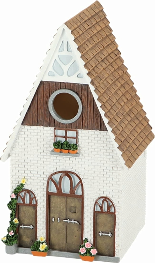 Esschert Design 37000597 Farmhouse Resin Birdhouse #2766426 at Sutherlands