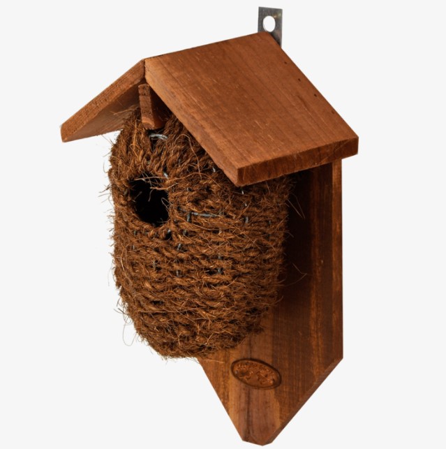 Esschert Design NKBC Nesting Pocket Coconut Fiber Birdhouse With Roof ...