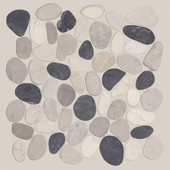 Shaw Floors® 193TS-00159 12-Inch x 12-Inch Tranquil Cool Blend Pebble ...