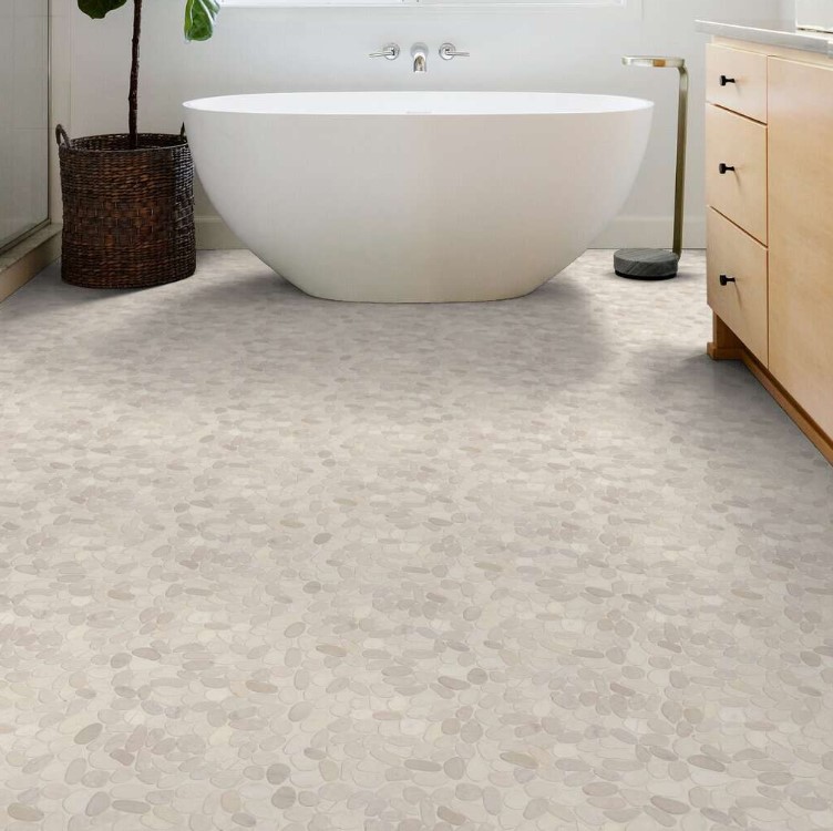 Shaw Floors® 193TS-00111 12-Inch x 12-Inch Pebble Flat Mosaic Serenity ...