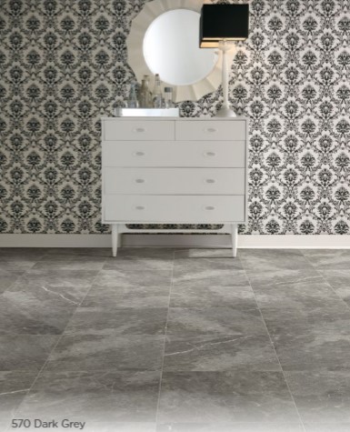 Shaw Floors® TGJ88-00570 13-Inch x 13-Inch Dark Grey Serenity Ceramic ...