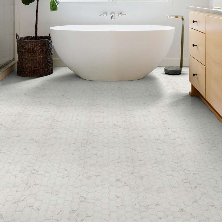 Shaw Floors® 483TS-00150 11-Inch x 12-Inch Glass Dreamscape Carrara ...