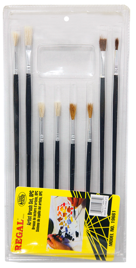 SERVICE TOOL 19661 Artist Brush Set 8-Piece at Sutherlands