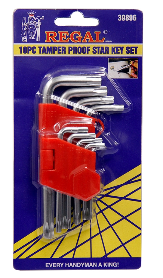 Regal Art & Gift 39896 Tamper Proof Star Key Set 10-Piece at Sutherlands