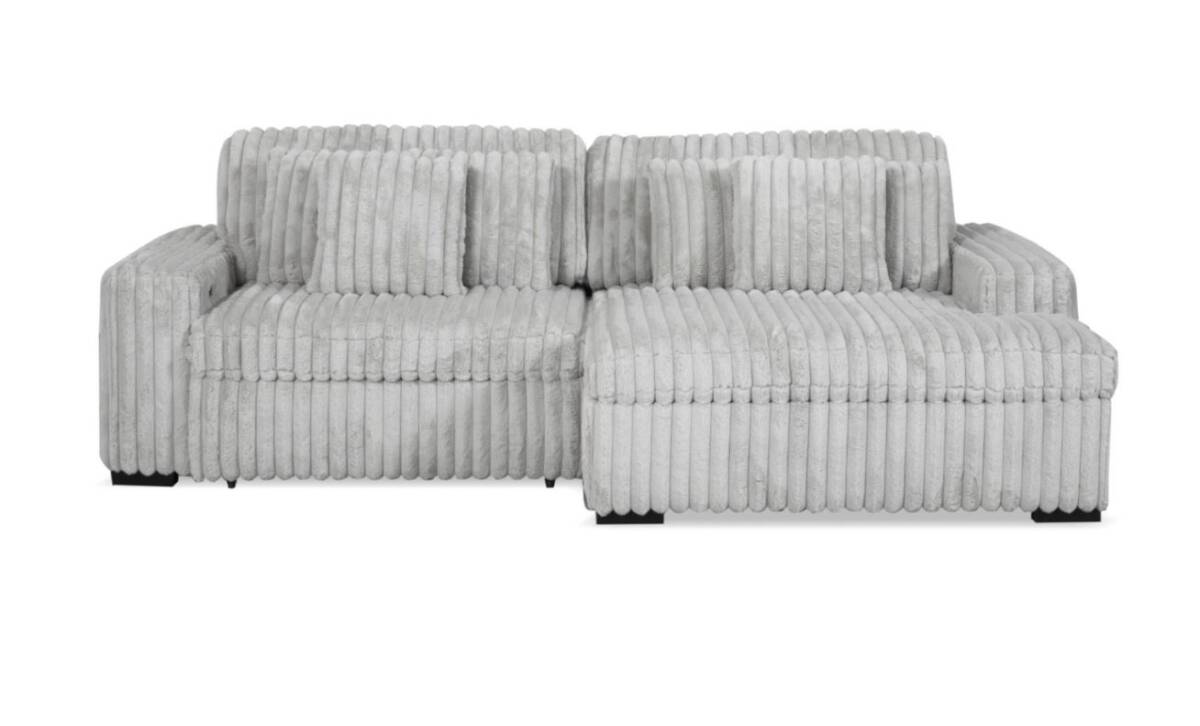 Sleep, Inc.™ 80386SCA99UN Fog Power Slide Chaise Sofa at Sutherlands
