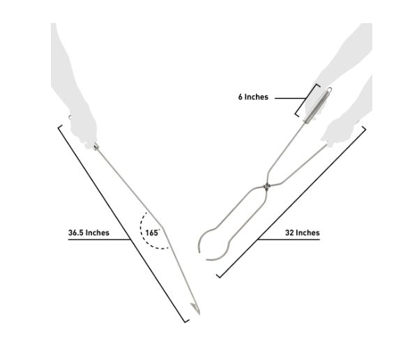 Solo Stove FP-TOOLS Stainless Steel Fire Pit Tool Poker And Grabber at ...