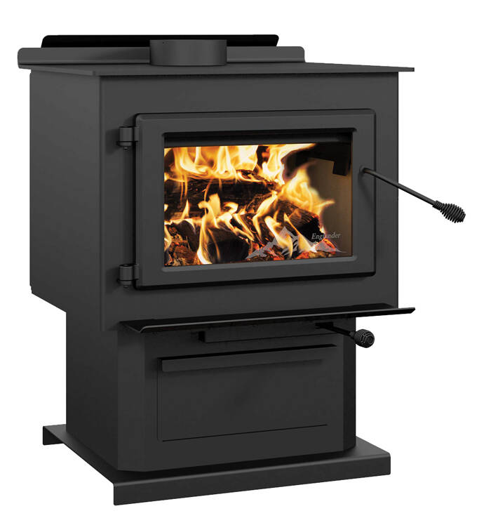 SBI ESW0007 Blue Ridge 300P Wood Stove On Pedestal at Sutherlands