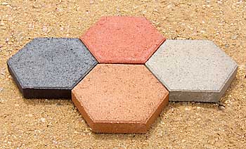 St. Vrain Block 10920 Hexagon Stepping Stone 2x14 Red at Sutherlands