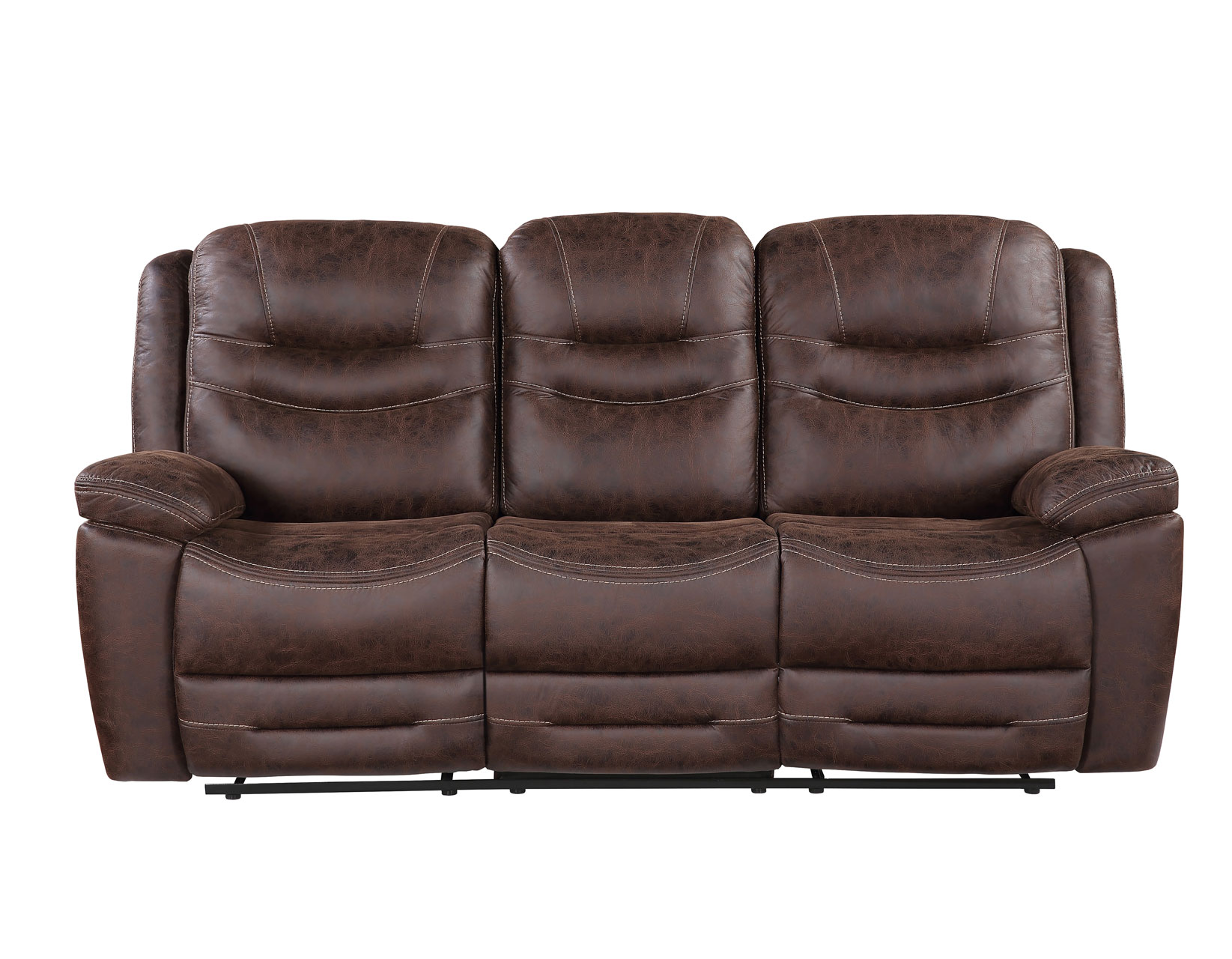 STEVE SILVER SN850S Stetson Brown Manual Motion Sofa With Drop Down ...