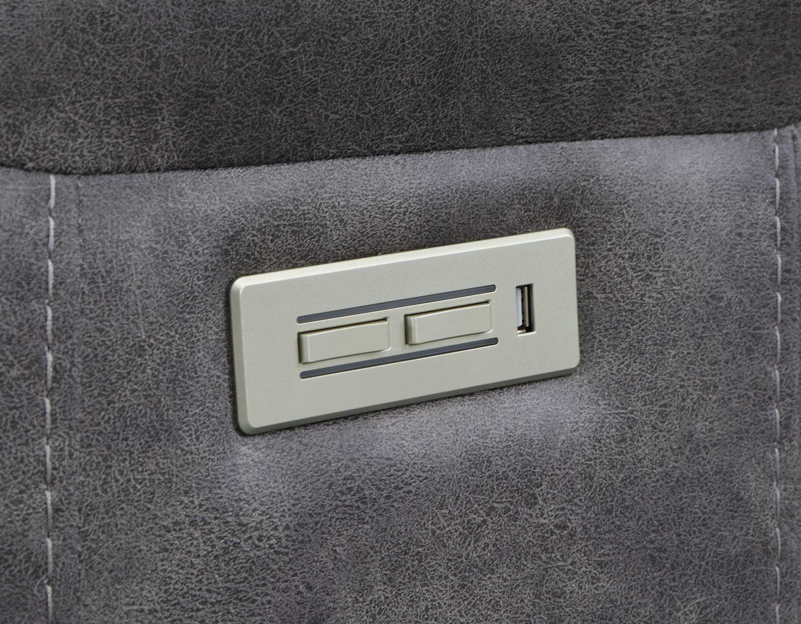 STEVE SILVER MOR950SS Morrison Stone Dual-Power Reclining Sofa #2335644 ...