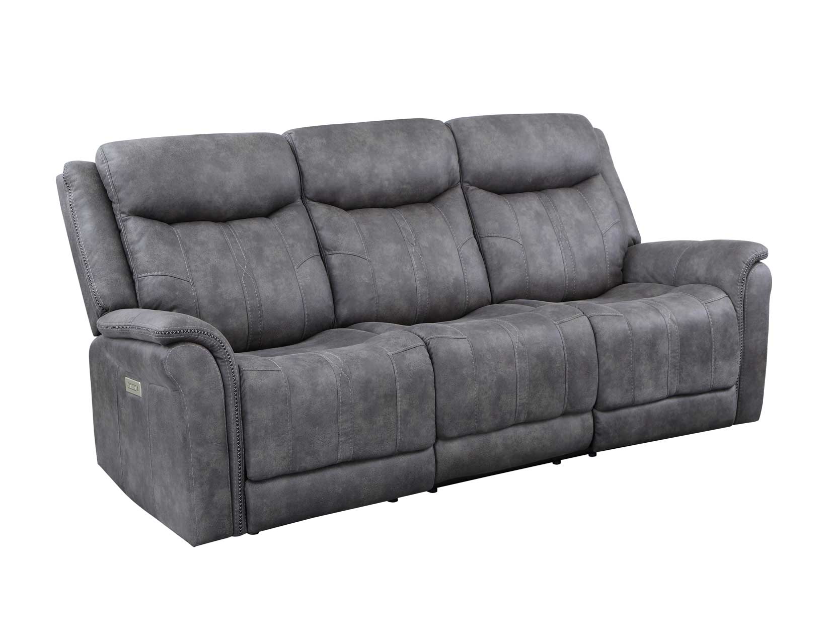 STEVE SILVER MOR950SS Morrison Stone Dual-Power Reclining Sofa #2335644 ...