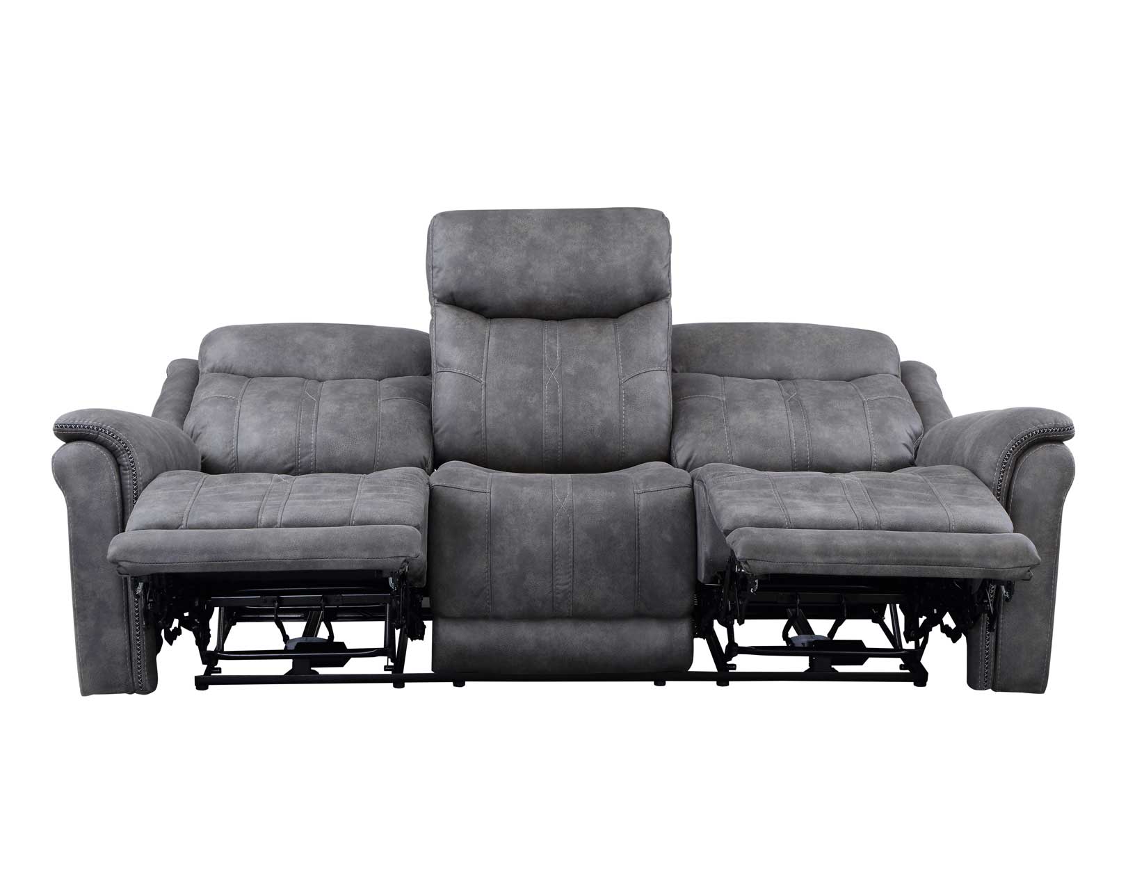 STEVE SILVER MOR950SS Morrison Stone Dual-Power Reclining Sofa #2335644 ...