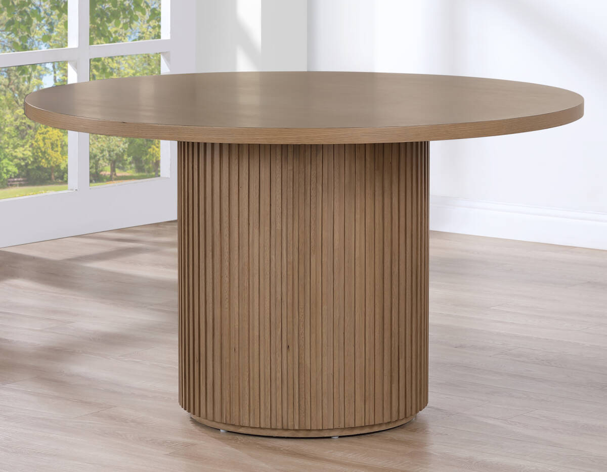 STEVE SILVER COL500NTB Colvin Brown Round Table Base, Base Only ...
