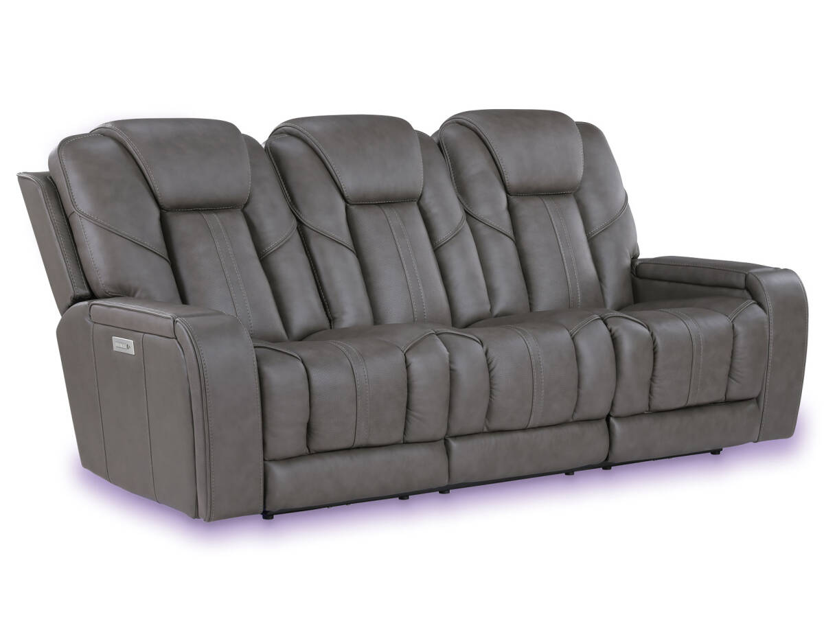 STEVE SILVER DAE800S Daniel Triple Power Home Theater Leather Reclining ...