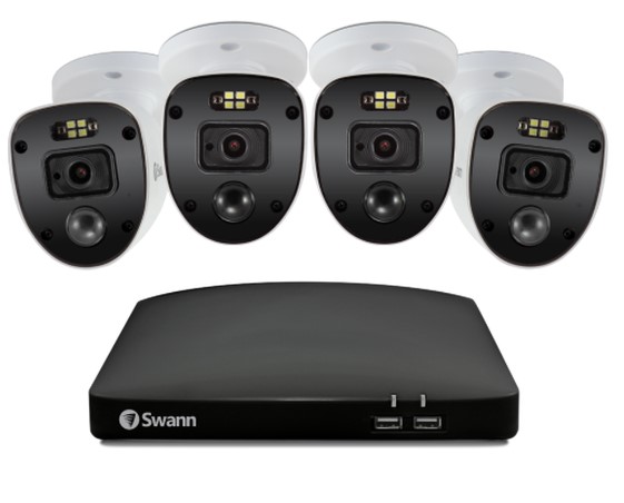 Swann SWDVK-846804SL-US 1080p Full HD DVR Security System 4 Camera 8 ...