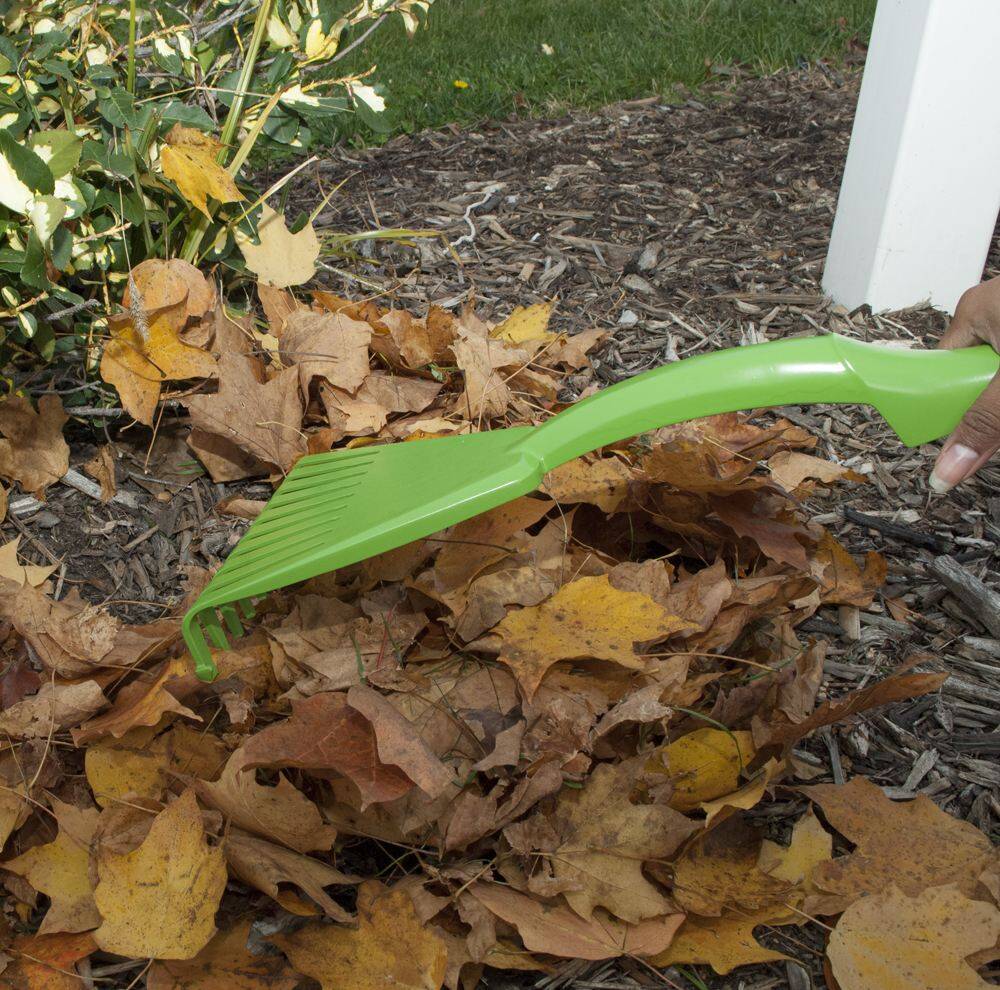 AMES® 2714000 26-Inch Dual Tine Poly Leaf Rake With Hand Rake #3239654 ...