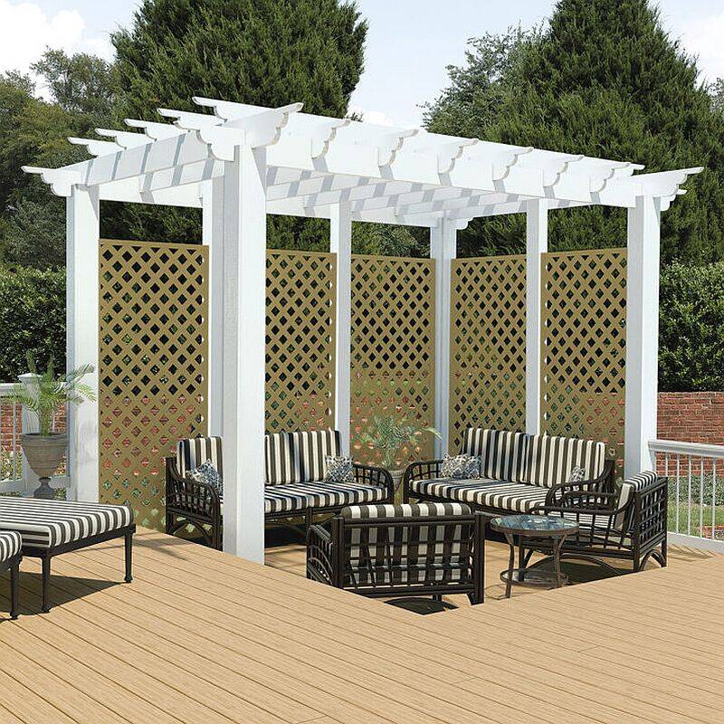 Barrette 73004027 4 X 8-Foot Better Than Treated Finish Classic Diamond ...