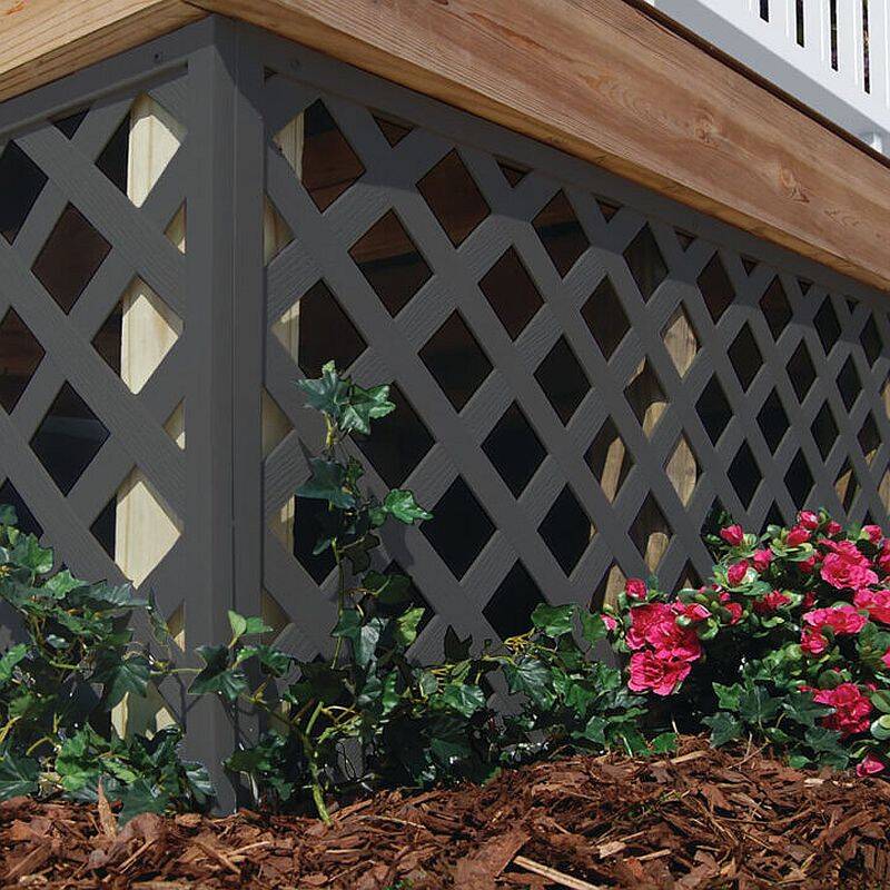 Barrette 73004496 3/4 X 1/4-Inch X 8-Foot Black Lattice Cap Molding at ...