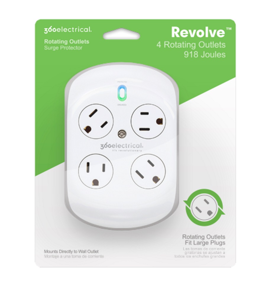 360 Electrical 36036 Rotating Outlet Surge Protector at Sutherlands