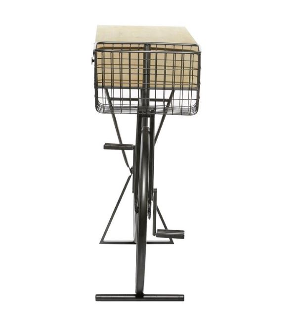 UMA 43339 58-Inch Black Metal Farmhouse Bike Console Table at Sutherlands