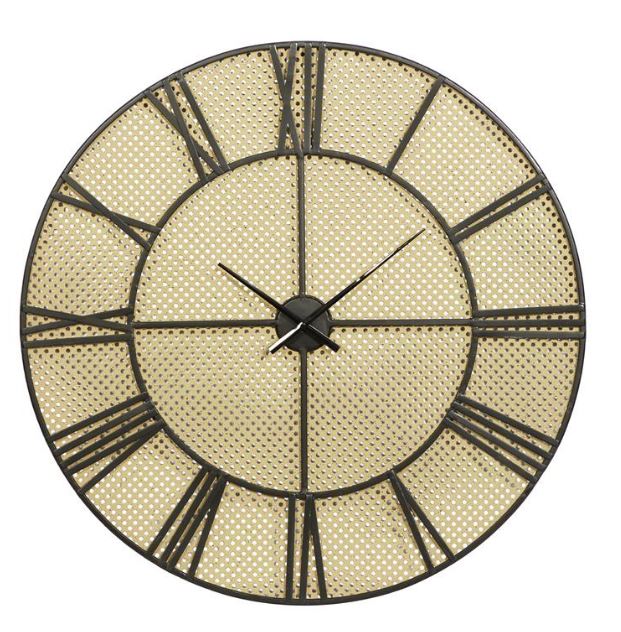 UMA 54660 35-Inch Brown Metal Traditional Cane Wall Clock at Sutherlands