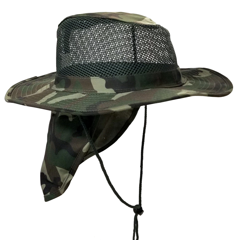 Udi Corporation W80453 Santa Barbara Boonie Camo Mesh With Flap Hat ...