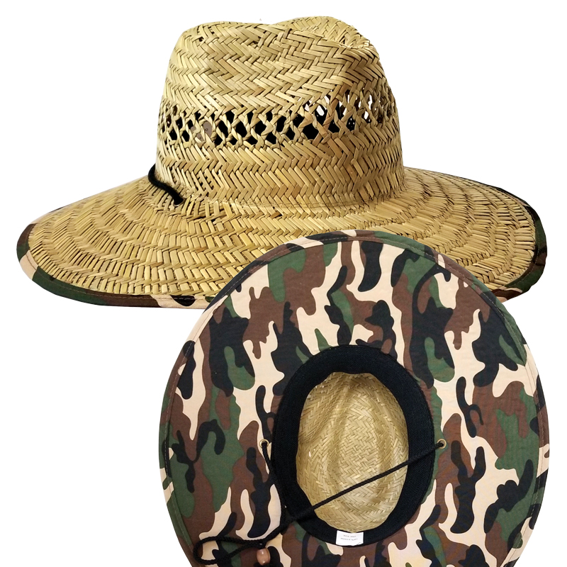 Udi Corporation W80640 Santa Barbara Safari Rush Camo Straw Hat, One ...