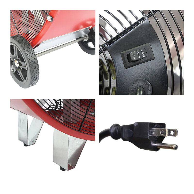 MaxxAir BF30DDRED 30-Inch 2-Speed Red Direct Drive Drum Fan at Sutherlands