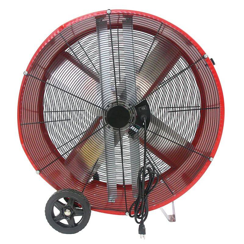 MaxxAir BF30DDRED 30-Inch 2-Speed Red Direct Drive Drum Fan at Sutherlands
